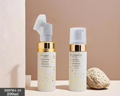 China Customized Plastic Cleanser Bottles 200ml PET Bottle with Foam Pump for sale