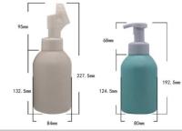 China Customized Plastic Cleanser Bottles 500-600ml PE Bottle with Foam Pump for sale