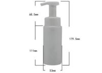 China Customized Plastic Cleanser Bottles 200ml PE Bottle with Foam Pump for sale