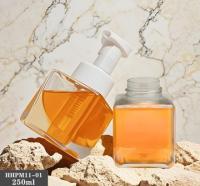 China Customized Plastic Cleanser Bottles 250ml PET Bottle with Foam Pump for sale