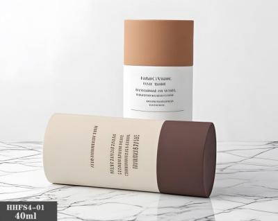 China Customized 40ml PE Plastic Sunscreen Bottle with PP Pump for Cosmetic Lotion Cream for sale