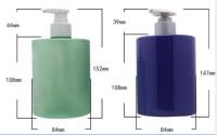 China Customized 500ml PET Plastic Shampoo Bottle with PP Pump for Cosmetic Packaging for sale