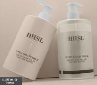 China Customized Plastic Luxury Shampoo Bottles 500ml PET Bottle for sale