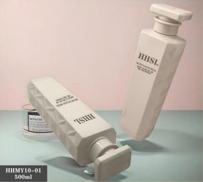 China Customized Plastic Luxury Shampoo Bottles 500ml PET Bottle for sale