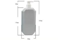 China Customized Plastic Luxury Shampoo Bottles 500ml PET Bottle for sale
