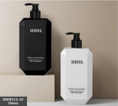 China Customized Plastic Luxury Shampoo Bottles 500ml PET Bottle for sale