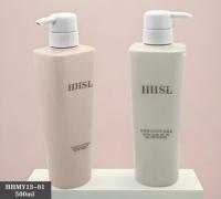 China Customized Plastic Luxury Shampoo Bottles 500ml PET Bottle for sale
