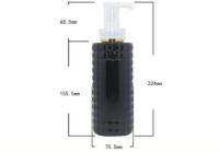 China Customized Plastic Luxury Shampoo Bottles 500ml PET Bottle for sale