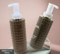 China Customized Plastic Luxury Shampoo Bottles 500ml PET Bottle for sale