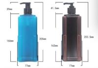 China Customized Plastic Luxury Shampoo Bottles 500ml PET Bottle for sale