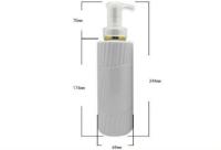 China Customized Plastic Luxury Shampoo Bottles 500ml PET Bottle for sale
