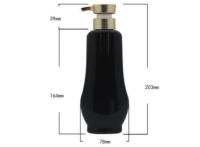 China Customized Plastic Luxury Shampoo Bottles 500ml PET Bottle for sale