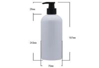 China Customized Plastic Luxury Shampoo Bottles 500ml PET Bottle for sale