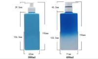 China Customized Plastic Luxury Shampoo Bottles 300/400ml PET Bottle for sale