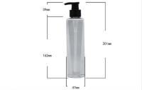 China Customized Plastic Luxury Shampoo Bottles 300ml PET Bottle for sale