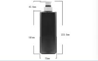 China Customized Plastic Luxury Shampoo Bottles 500ml PET Bottle for sale
