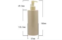 China Customized Plastic Luxury Shampoo Bottles 300ml PET Bottle for sale