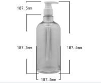 China Customized Plastic Luxury Shampoo Bottles 500ml PET Bottle for sale