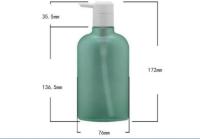 China Customized Plastic Luxury Shampoo Bottles 300ml PET Bottle for sale