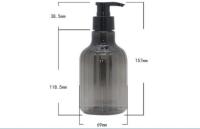 China Customized Plastic Luxury Shampoo Bottles 300ml PET Bottle for sale