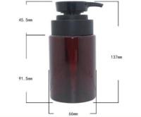 China Customized Plastic Luxury Shampoo Bottles 300ml PET Bottle for sale