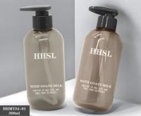 China Customized Plastic Luxury Shampoo Bottles 300ml PET Bottle for sale