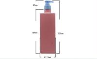 China Customized Plastic Luxury Square Shampoo Bottles 500ml PE Bottle for sale