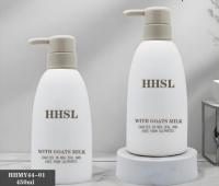 China Customized Plastic Luxury Shampoo Bottles 450ml PE Bottle for sale