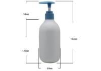 China Customized Plastic Luxury Shampoo Bottles 300ml PE Bottle for sale