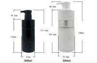 China Customized Plastic Luxury Shampoo Bottles 300/500ml PE/PET Double Layer Bottle for sale