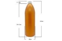 China Customized Plastic Luxury Shampoo Bottles 1000ml PE Bottle with Screw Cap for sale