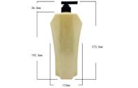 China Customized Plastic Luxury Shampoo Bottles 1300ml PET Bottle for sale