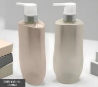 China Customized Plastic Luxury Shampoo Bottles 1000ml PET Bottle for sale