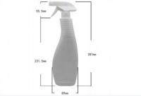 China Customized Plastic Home Cleaning Bottles 500ml Spray PE Bottle for sale