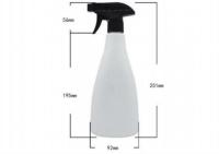 China Customized Plastic Home Cleaning Bottles 500ml Spray PE Bottle for sale