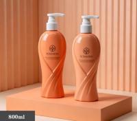 China Customized Plastic Luxury Shampoo Bottles 800ml PET Bottle for sale