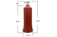 China Customized Plastic Luxury Shampoo Bottles 1200ml PE Bottle for sale