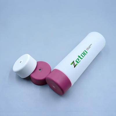 China PE Soft Touch Cosmetic Bottle 50mm Diameter Center Twist Cap Customizable for sale