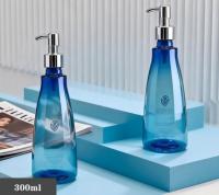 China Customized Plastic Luxury Shampoo Bottles 300ml PET Bottle for sale