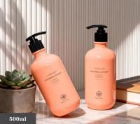 China Customized Plastic Luxury Shampoo Bottles 500ml PET Bottle for sale