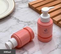 China Customized Plastic Luxury Shampoo Bottles 300ml PE Bottle for sale