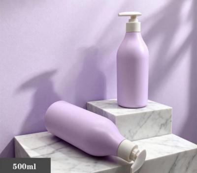 China Customized Plastic Luxury Shampoo Bottles 500ml PE Bottle for sale