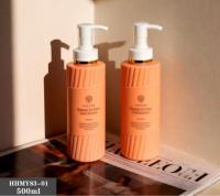 China Customized Plastic Luxury Shampoo Bottles 500ml PET Bottle for sale