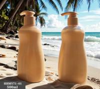 China Customized Plastic Luxury Shampoo Bottles 500ml PET Bottle for sale