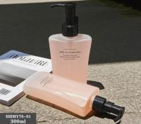 China Customized Plastic Luxury Shampoo Bottles 300ml PE Bottle for sale