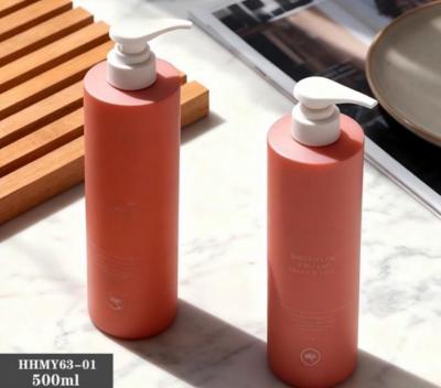 China Customized Plastic Luxury Shampoo Bottles 500ml PE Bottle for sale