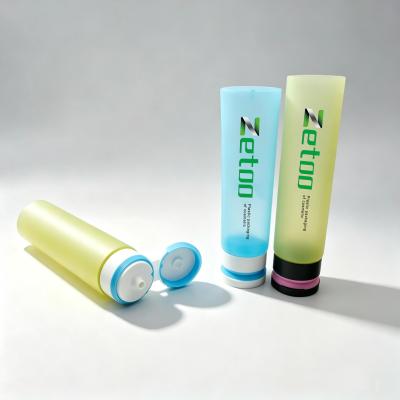 China 35ml - 110ml Customized Skincare Tubes With Soft Touch Flip Top Caps for sale