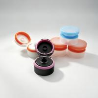 China TPE Soft Touch 40mm Diameter Two Color Flip Cap for sale