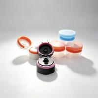 China TPE Soft Touch 35mm Diameter Two Color Flip Cap for sale