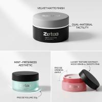 China 100ml PP/TPE Soft Touch Cosmetic Cream Jar Two Color With Luxury Stone Pattern Cap Empty Beauty Container for sale